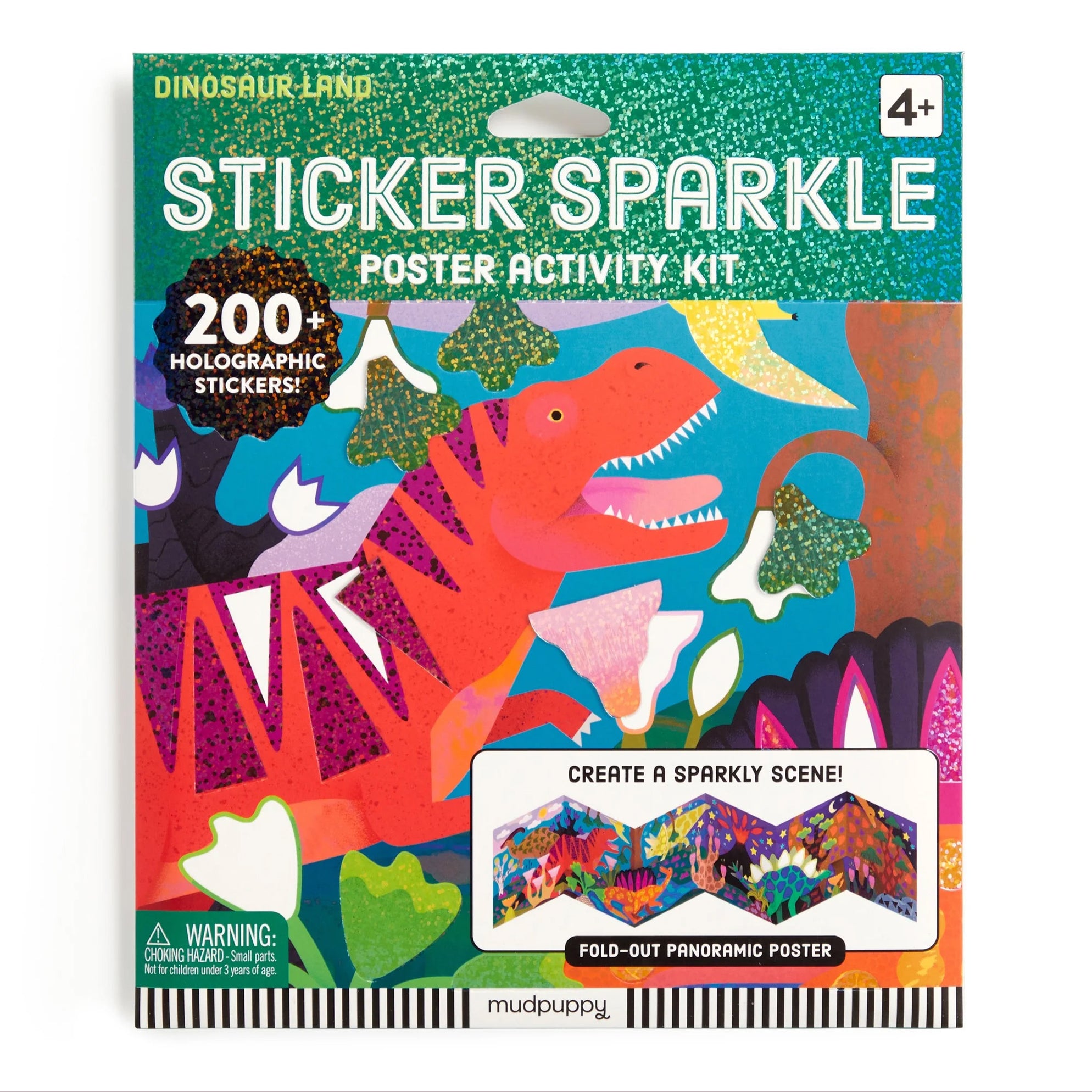 Dinosaur Land Sticker Sparkle Poster Activity Kit – Collage Collage