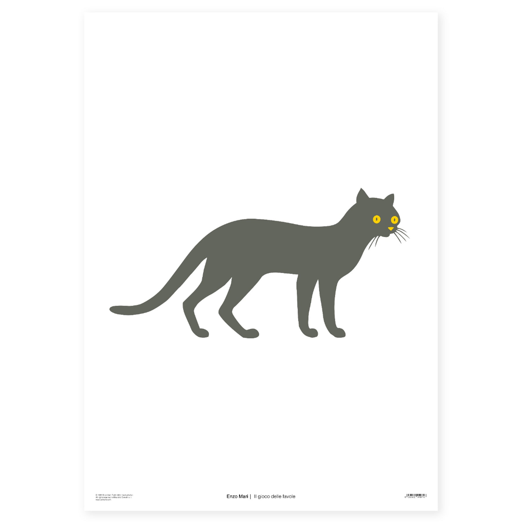 Enzo Mari Poster "Cat, The Fable Game" – Collage Collage
