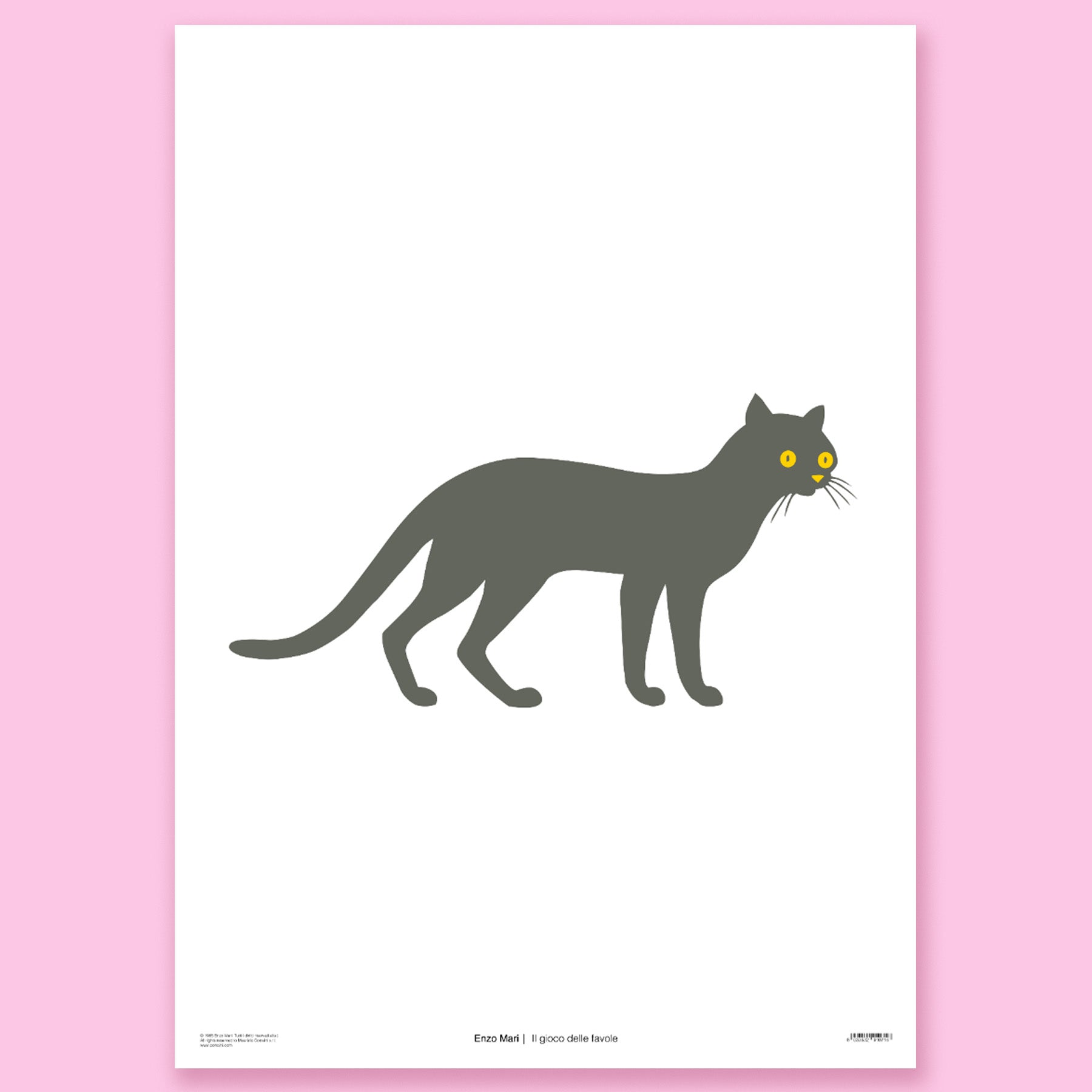 Enzo Mari Poster "Cat, The Fable Game" – Collage Collage