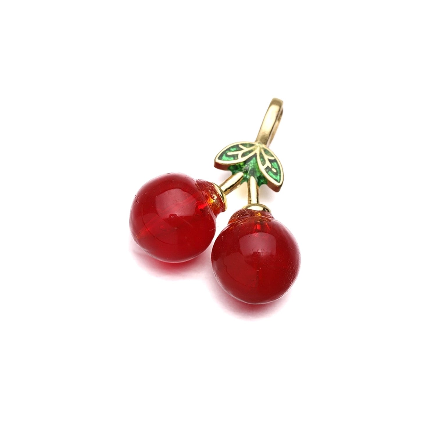 Glass Red Cherry Charm – Collage Collage
