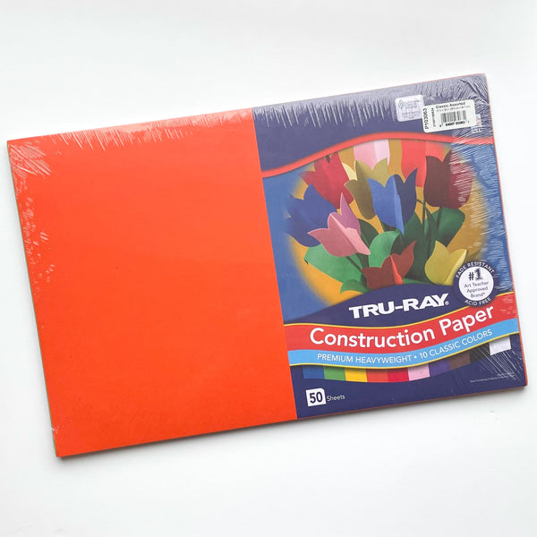 Tru-Ray Heavyweight Construction Paper, 12" x 18" – Classic Colors ...