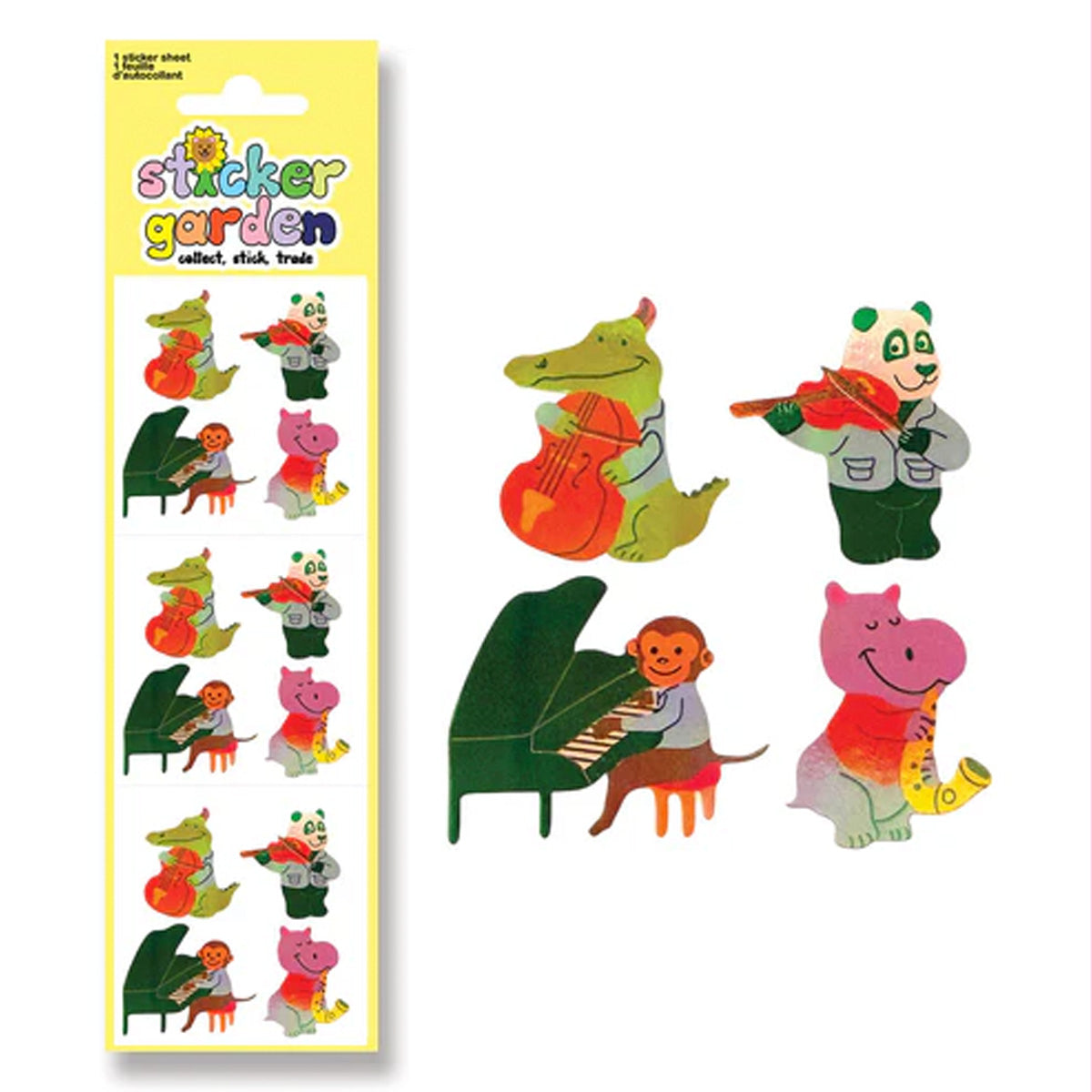 Jewel Jazz Animals Stickers – Collage Collage