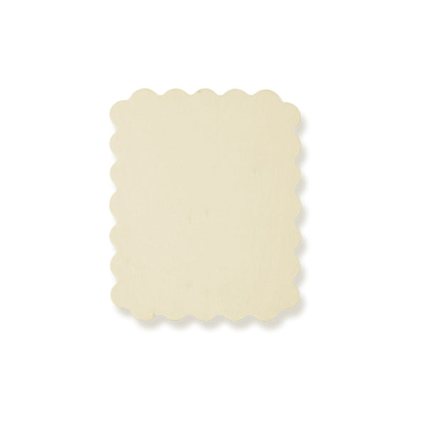 Wooden Paintable Keepsake Box with Snap Lid – Scalloped Rectangle ...