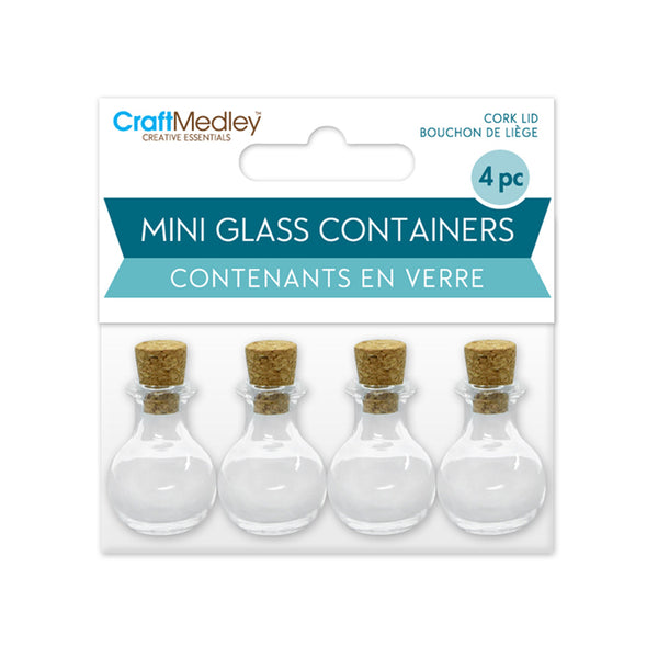 Mini Glass Bottle Containers - Bauble – Collage Collage