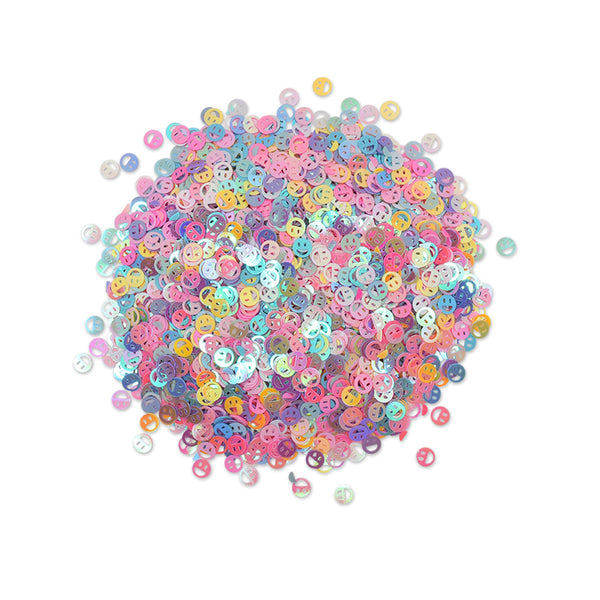Mini Laser Sequin Scatter – Smiley Face – Collage Collage