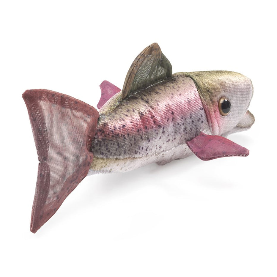 Mini Rainbow Trout Finger Puppet – Collage Collage