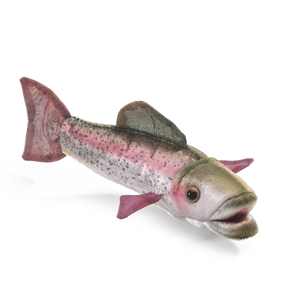 Mini Rainbow Trout Finger Puppet – Collage Collage