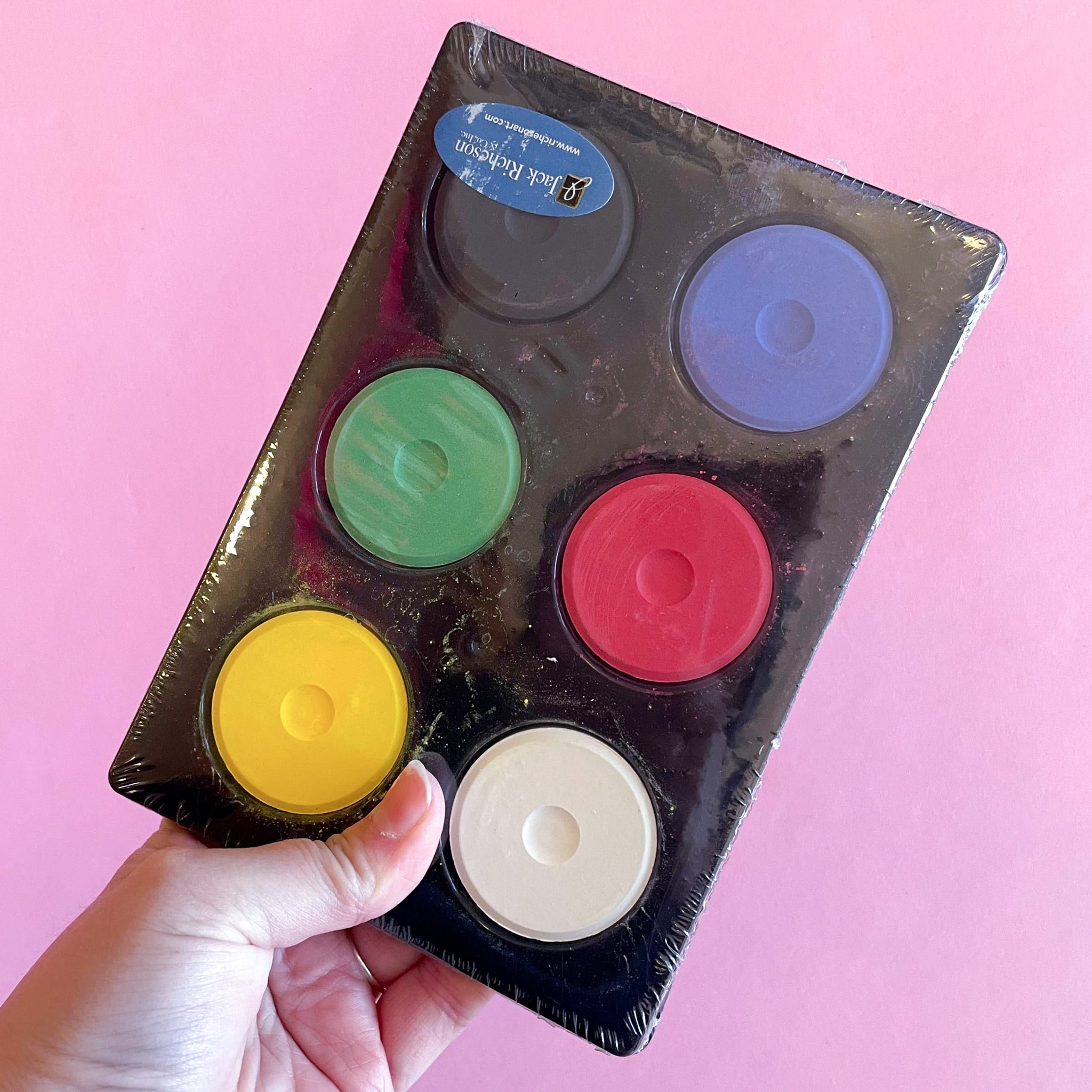 Mini Tempera Paint Pucks - Set of 6 Basic Colours – Collage Collage