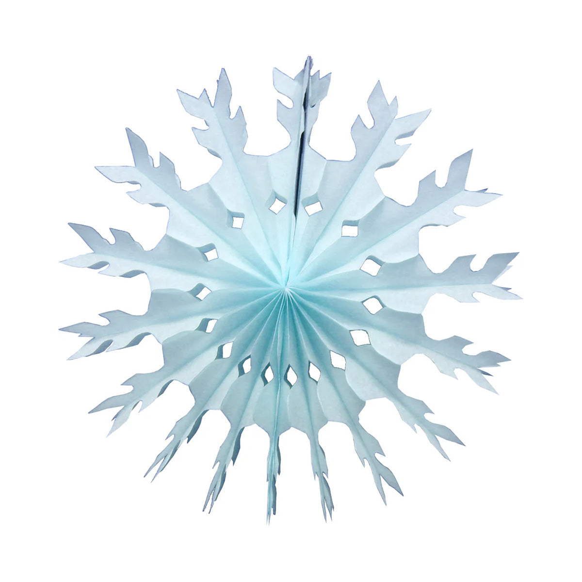 Paper Snowflake Decoration - Light Blue, 15 inch – Collage Collage