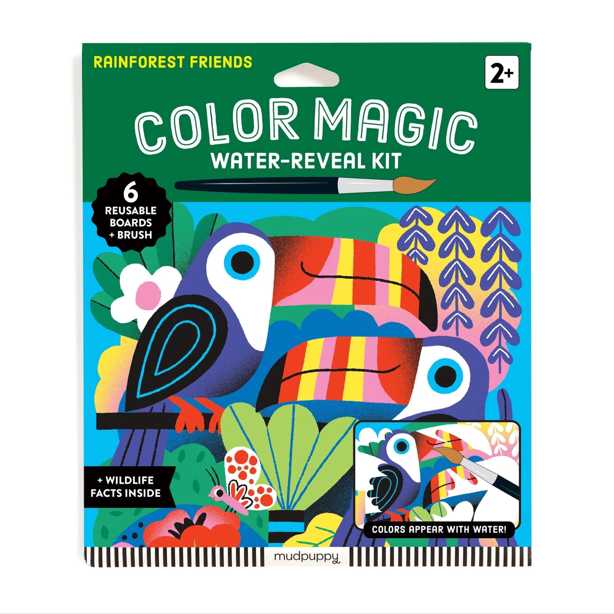 Rainforest Friends Color Magic Water-Reveal Kit – Collage Collage
