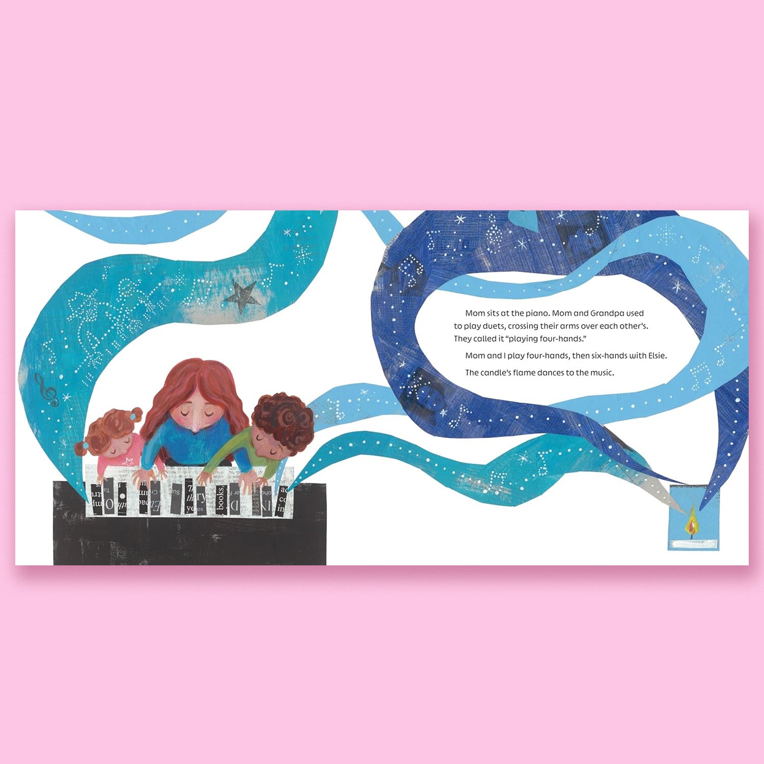 The Remembering Candle by Alison Goldberg and Selina Alko – Collage Collage