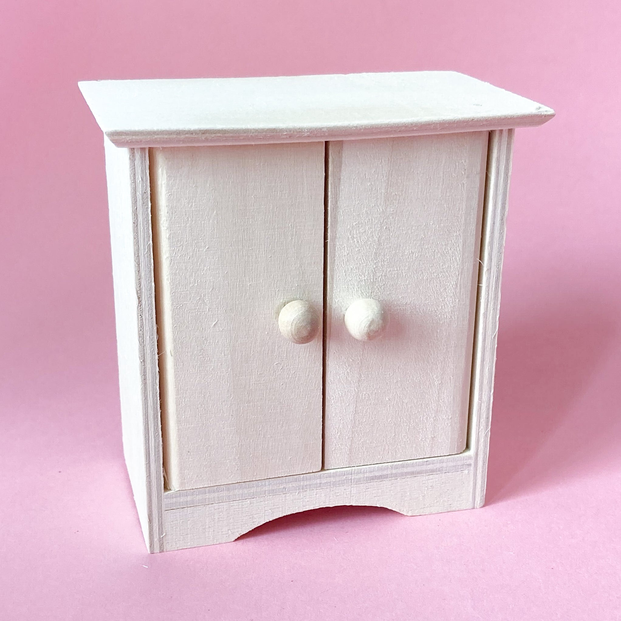 Miniature Wooden Cabinet | Unfinished Wood Dollhouse Furniture ...