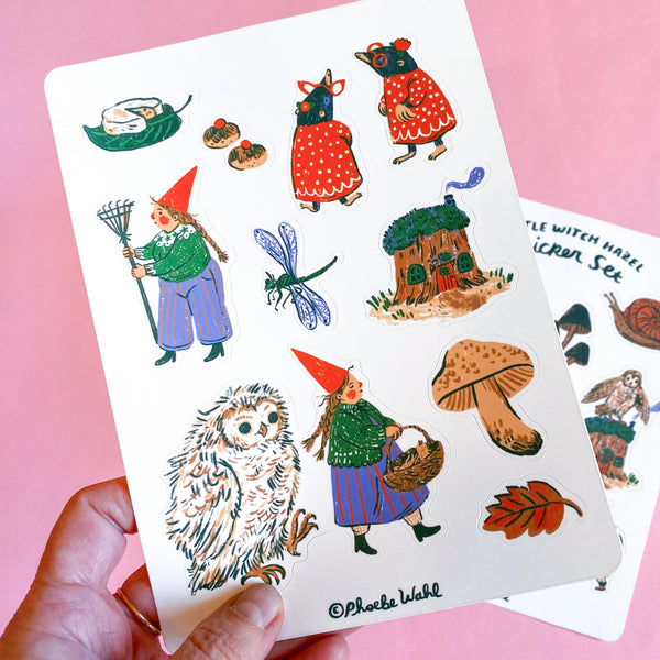 Phoebe Wahl - Little Witch Hazel Sticker Set – Collage Collage